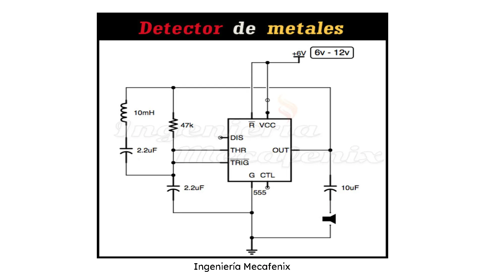 Como hacer un detector de metales con un temporizador 555