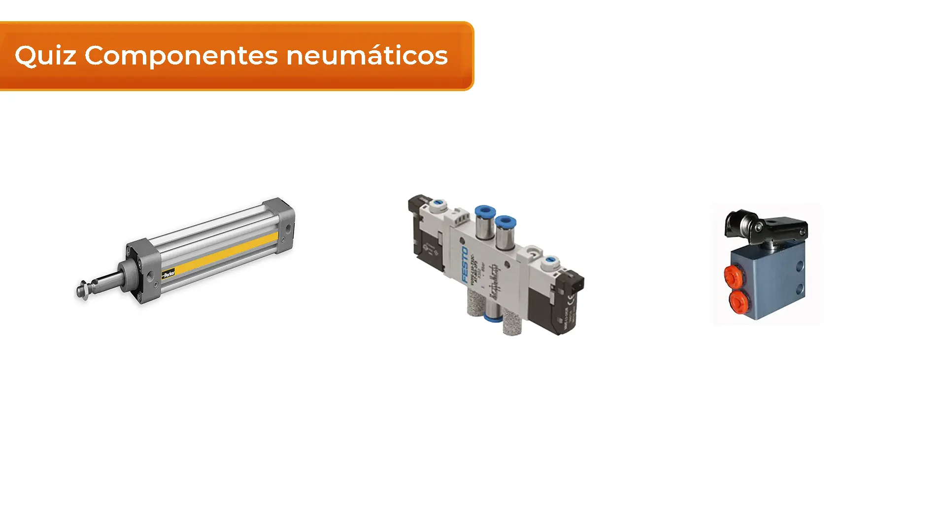 Conoces los componentes neumáticos de este Quiz? - Ingeniería Mecafenix