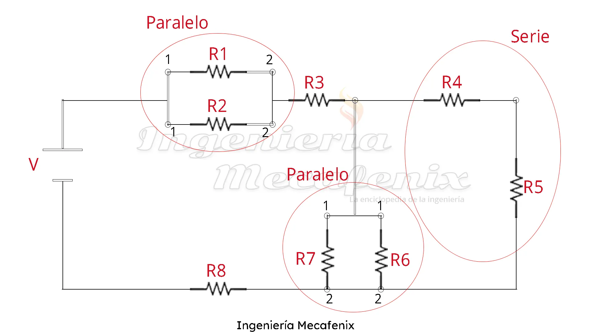 Diagramas De Circuitos En Serie Y En Paralelo Circuito Mixto: