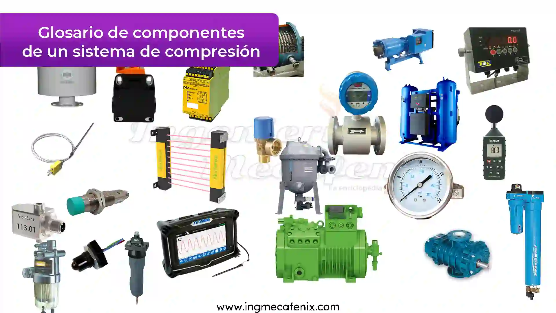 Componentes de los sistemas de compresión (glosario)
